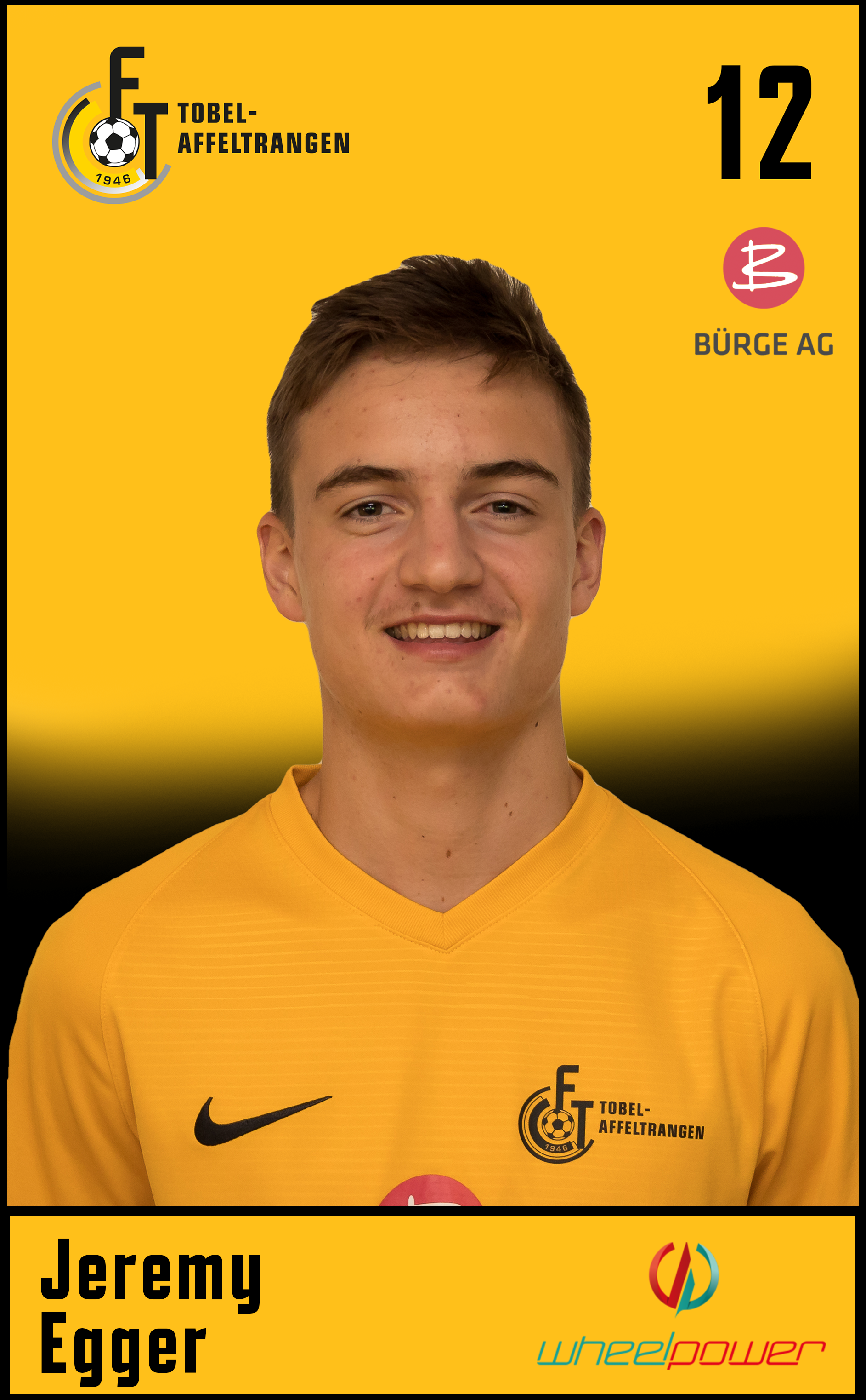 Jeremy Egger als Spieler der Runde zur Wahl – FC Tobel-Affeltrangen 1946